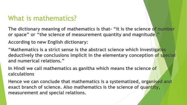 Meaning, Nature and Structure of Mathematics- Mathematics pedagogy ...