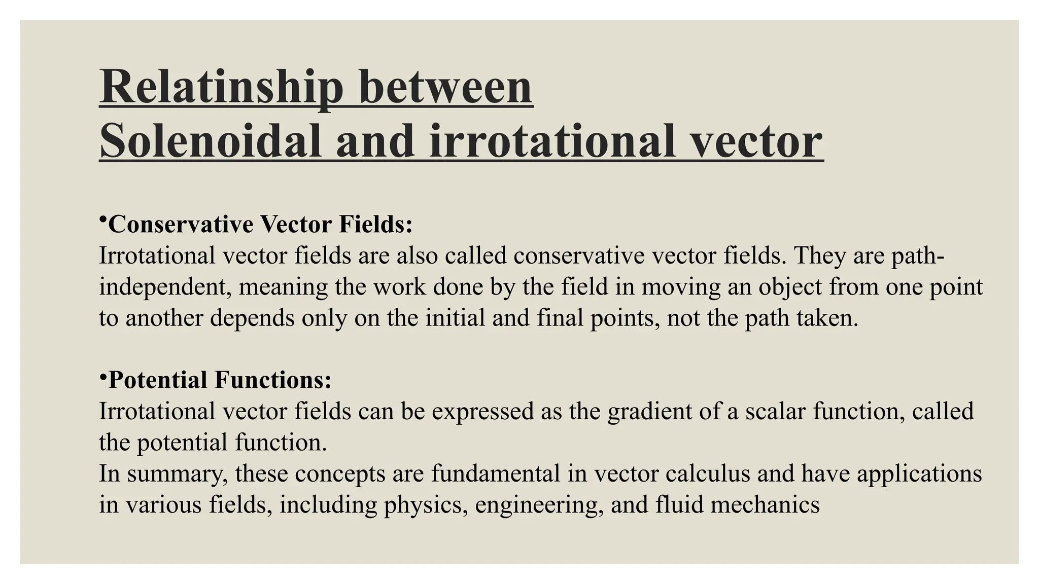 MATHEMATICS ppt on vector and vector calculus.pptx