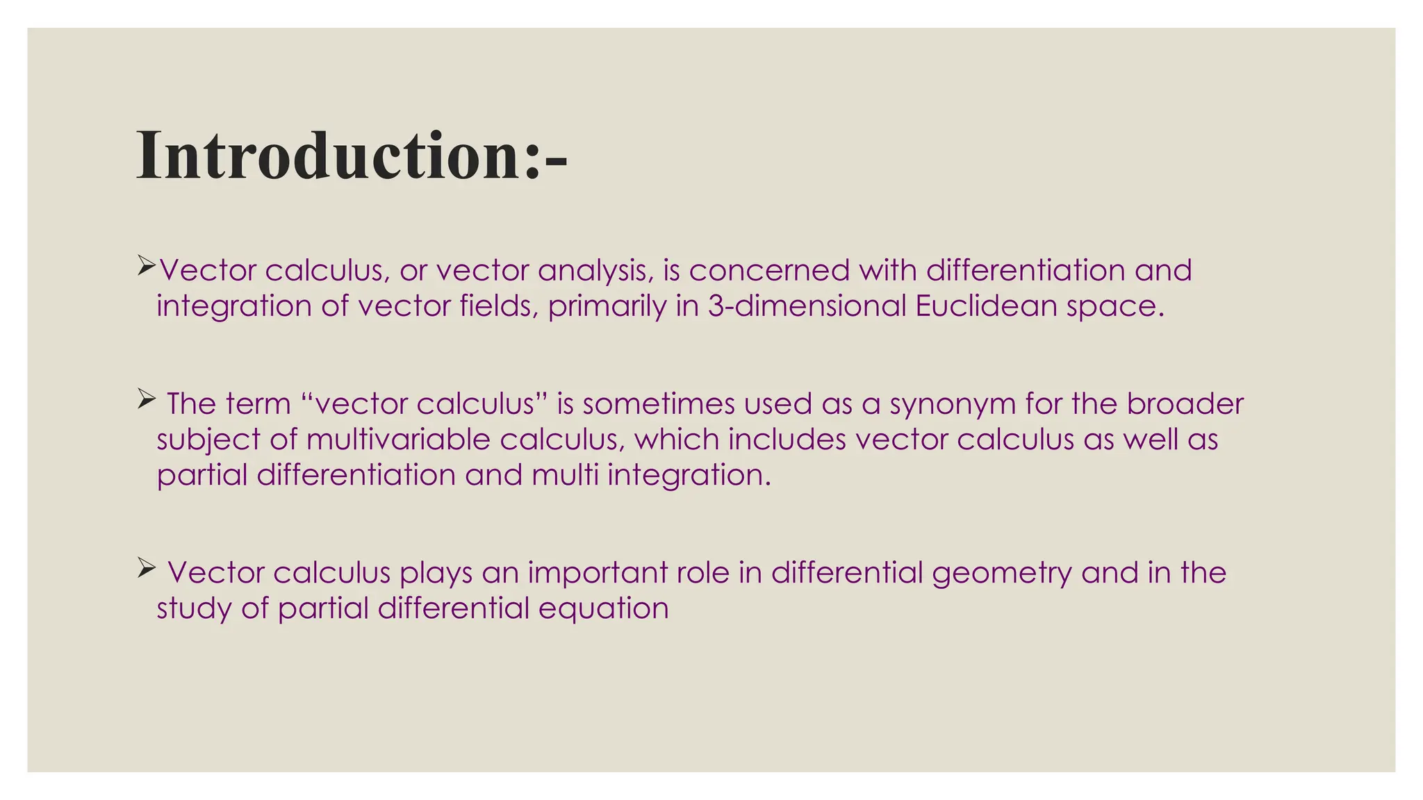 MATHEMATICS ppt on vector and vector calculus.pptx