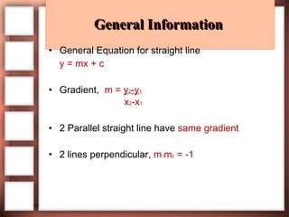 mathemathics + Straight line equation | PPT