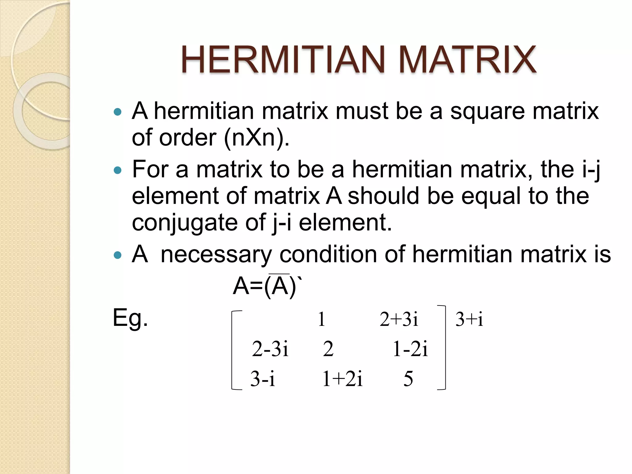 MATRICES AND ITS TYPE | PPTX