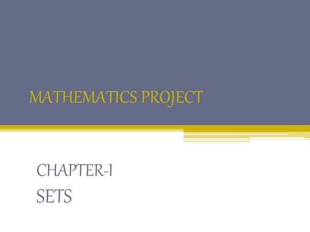 Mathematics project