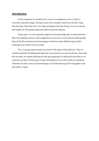 Mathematics project | DOCX | Smartphones | Consumer Electronics