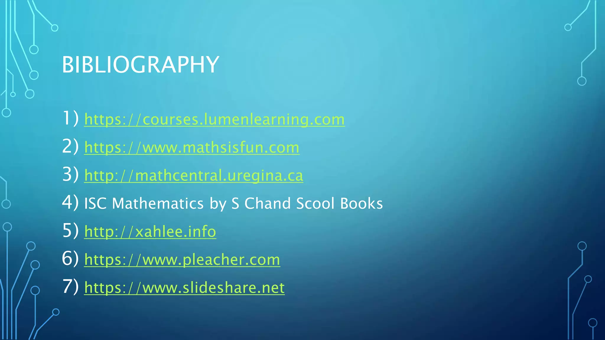 Conic Sections (Class 11 Project) | PPTX