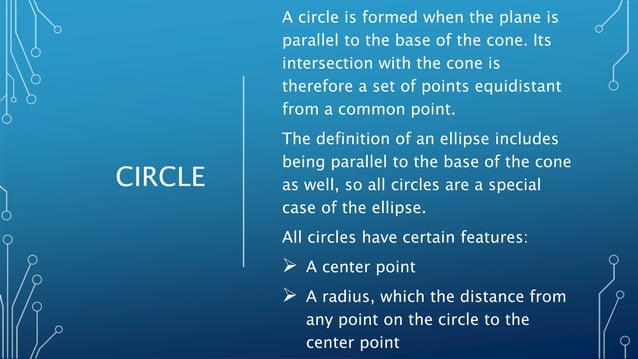 Conic Sections (Class 11 Project) | PPTX