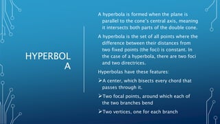 Conic Sections (Class 11 Project) | PPTX