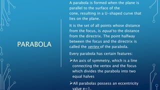 Conic Sections (Class 11 Project) | PPTX