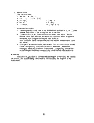K TO 12 GRADE 7 LEARNING MODULE IN MATHEMATICS (Q1-Q2) | PDF
