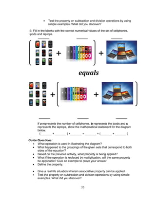 K TO 12 GRADE 7 LEARNING MODULE IN MATHEMATICS (Q1-Q2) | PDF