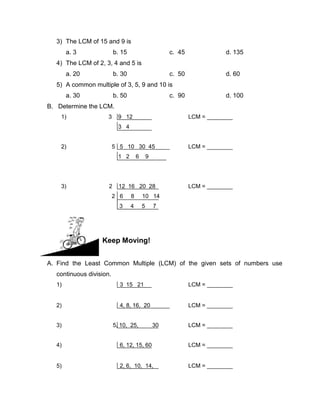 K TO 12 GRADE 5 LEARNER’S MATERIAL IN MATHEMATICS (Q1-Q4) | PDF