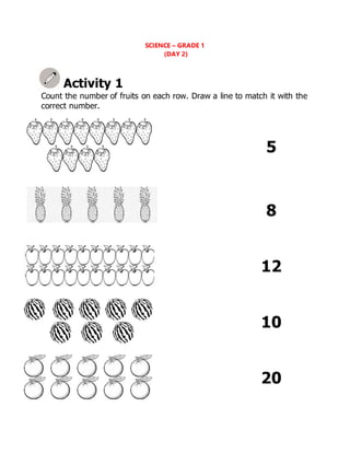 Mathematics q1 w1 | DOCX | Science