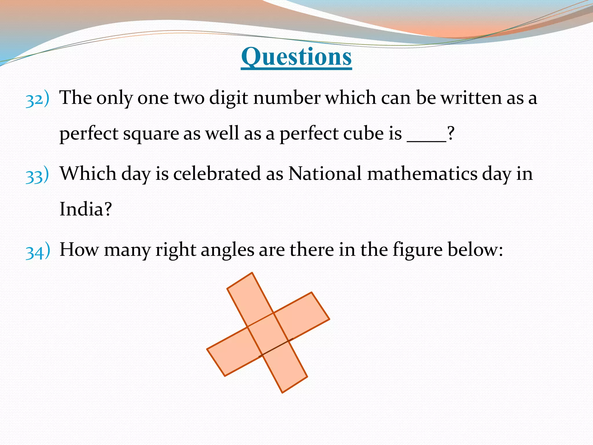 Mathematics Quiz- for school level | PPTX