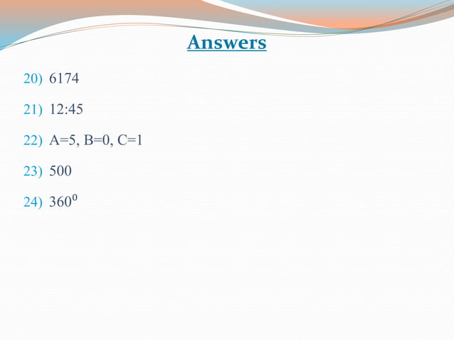 Mathematics Quiz- for school level | PPTX