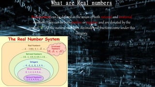 Mathematics Real Numbers PPT.pptx