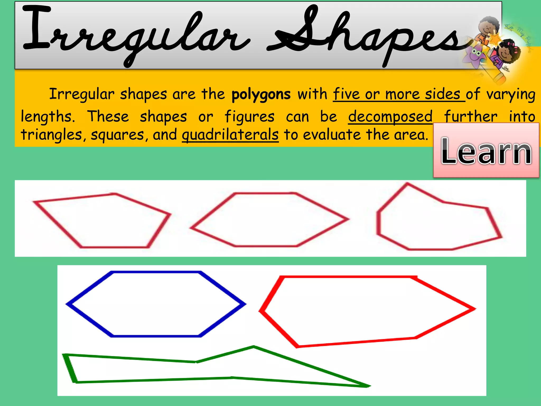 Mathematics: Regular and Irregular Shapes | PDF