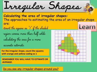 Mathematics: Regular and Irregular Shapes | PDF