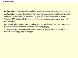 Mathematics evolution | PPT
