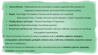 Values of learning Mathematics | PPTX