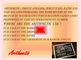 Applications of mathematics in our daily life | PPTX