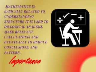 Applications of mathematics in our daily life | PPTX