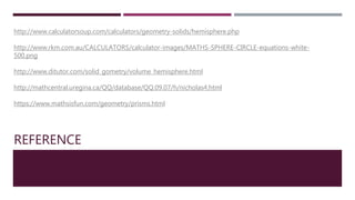 Mathematics – sphere and prism | PPTX