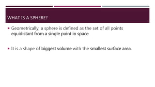 Mathematics – sphere and prism | PPTX
