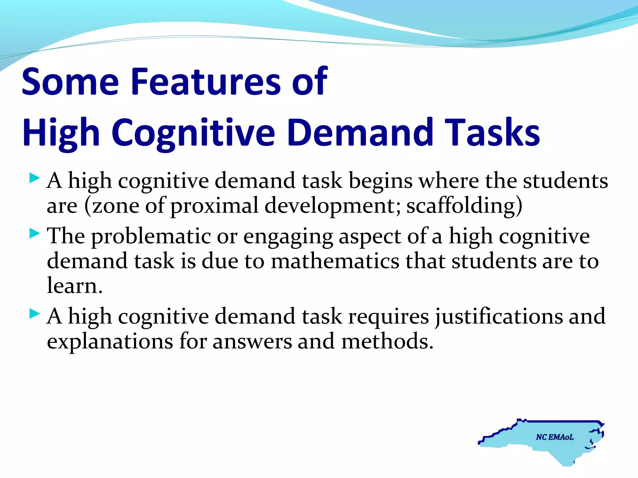 Mathematics task framework | PPT