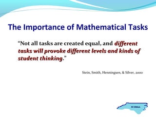 Mathematics task framework | PPT