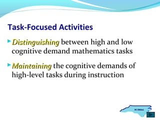 Mathematics task framework | PPT