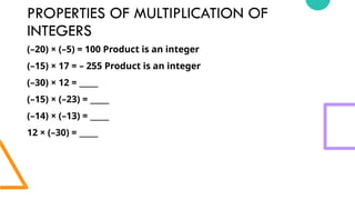 Mathematics VII Integer and questions 1.pptx