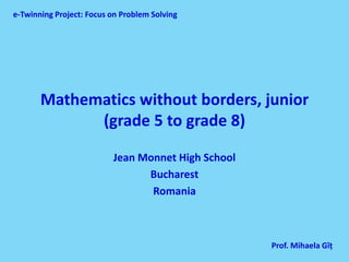 Mathematics without borders | PPT