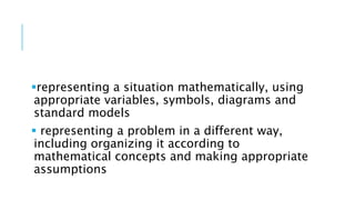 Mathematisation- A core skill | PPTX