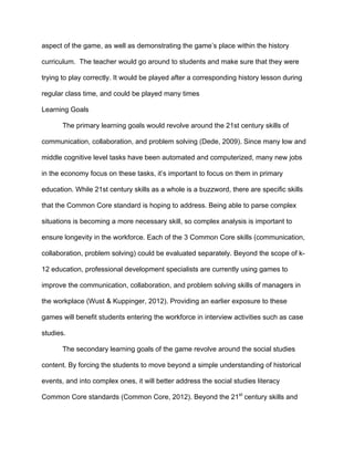 Using Board Games to teach 21st Century Skills in the Classroom | PDF ...