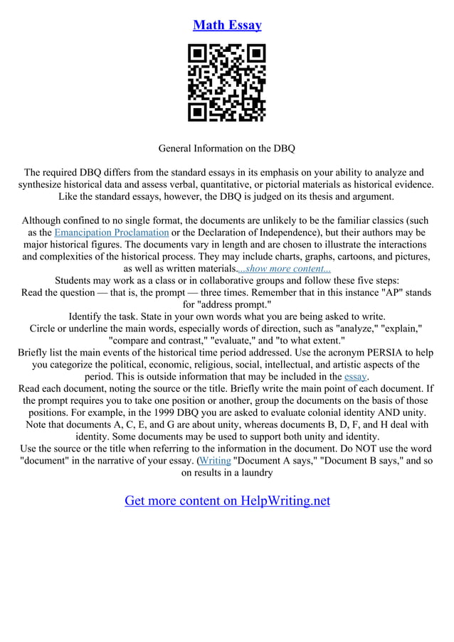 Math Essay Topics | PDF