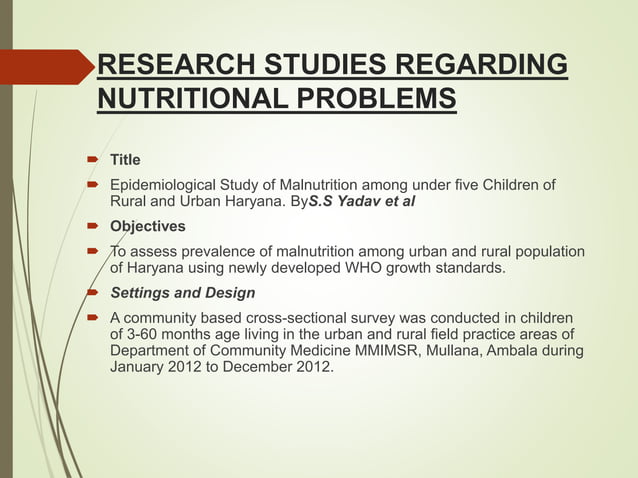 NUTRITIONAL PROBLEMS & OBESITY | PPTX