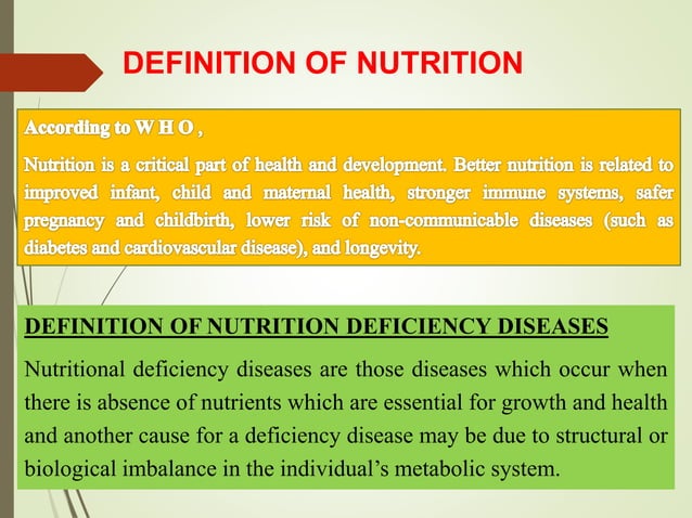 NUTRITIONAL PROBLEMS & OBESITY | PPTX