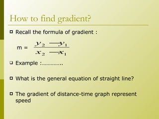 Math(F5) Gradient And Area Under A Graph | PPT