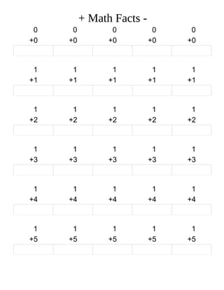 Math facts | PDF