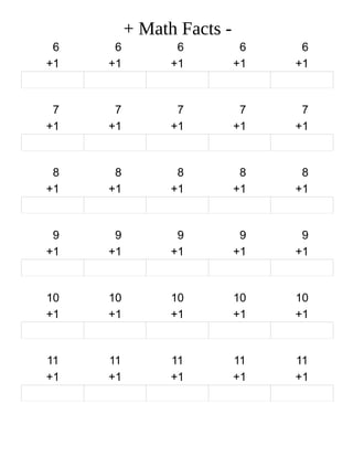 Math facts add 1.2 | ODT