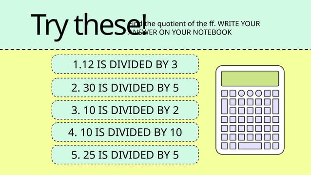 Dividing Numbers for Grades Three (4th Quarter) | PPTX
