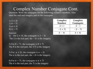 PowerPoint on Complex Number, Digital unit | PPTX