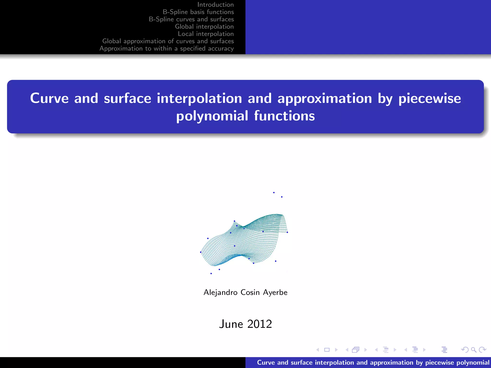 Curve and surface interpolation and approximation | PPT Curve and surface interpolation and approximation | PPT