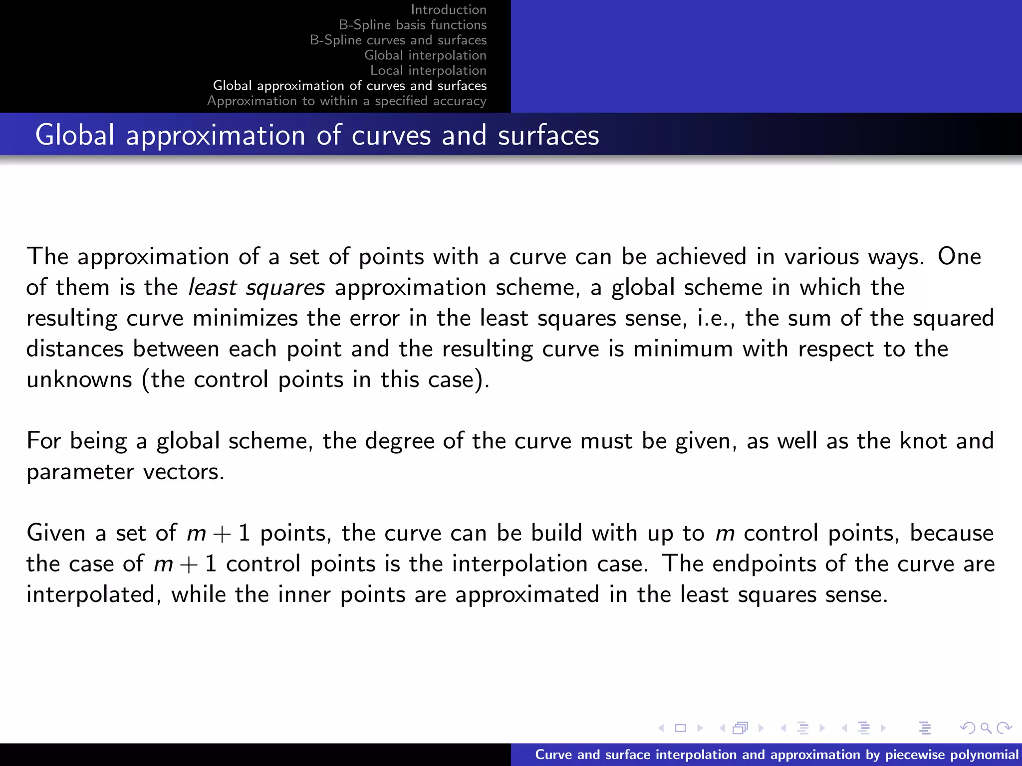 Curve and surface interpolation and approximation | PDF
