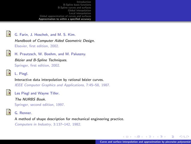 Curve And Surface Interpolation And Approximation Pdf