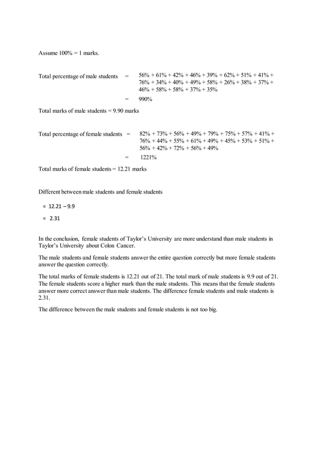Math Final Project Statistics | DOCX