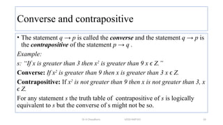 Mathematics for Data Science Part 1-Logic | PPTX