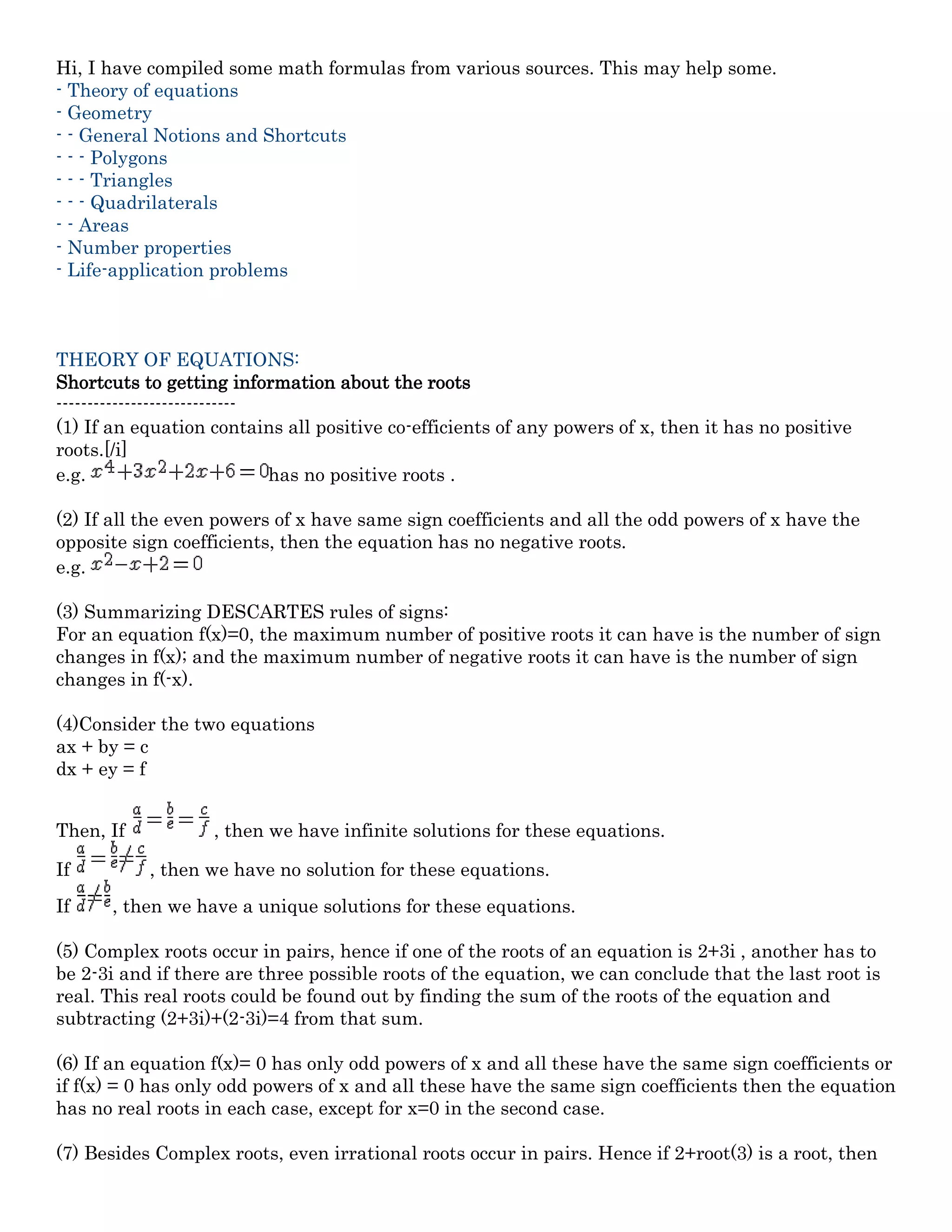 Math formulas (recovered) | PDF