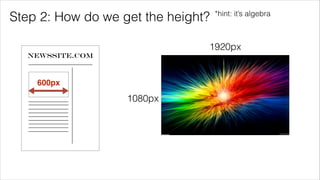 Math for web layout - Image resizing | PPT