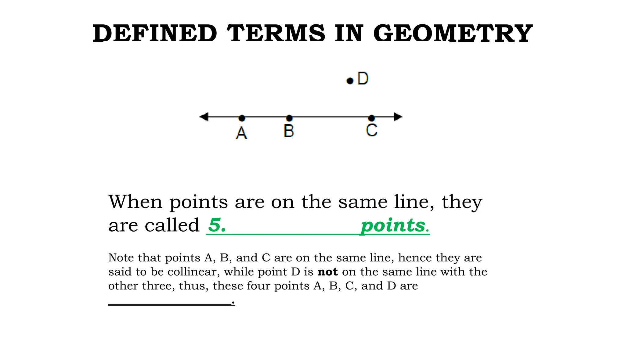 MATHEMATICS GEOMETRY QUIZ SAMPLES 3RD QTR | PPT