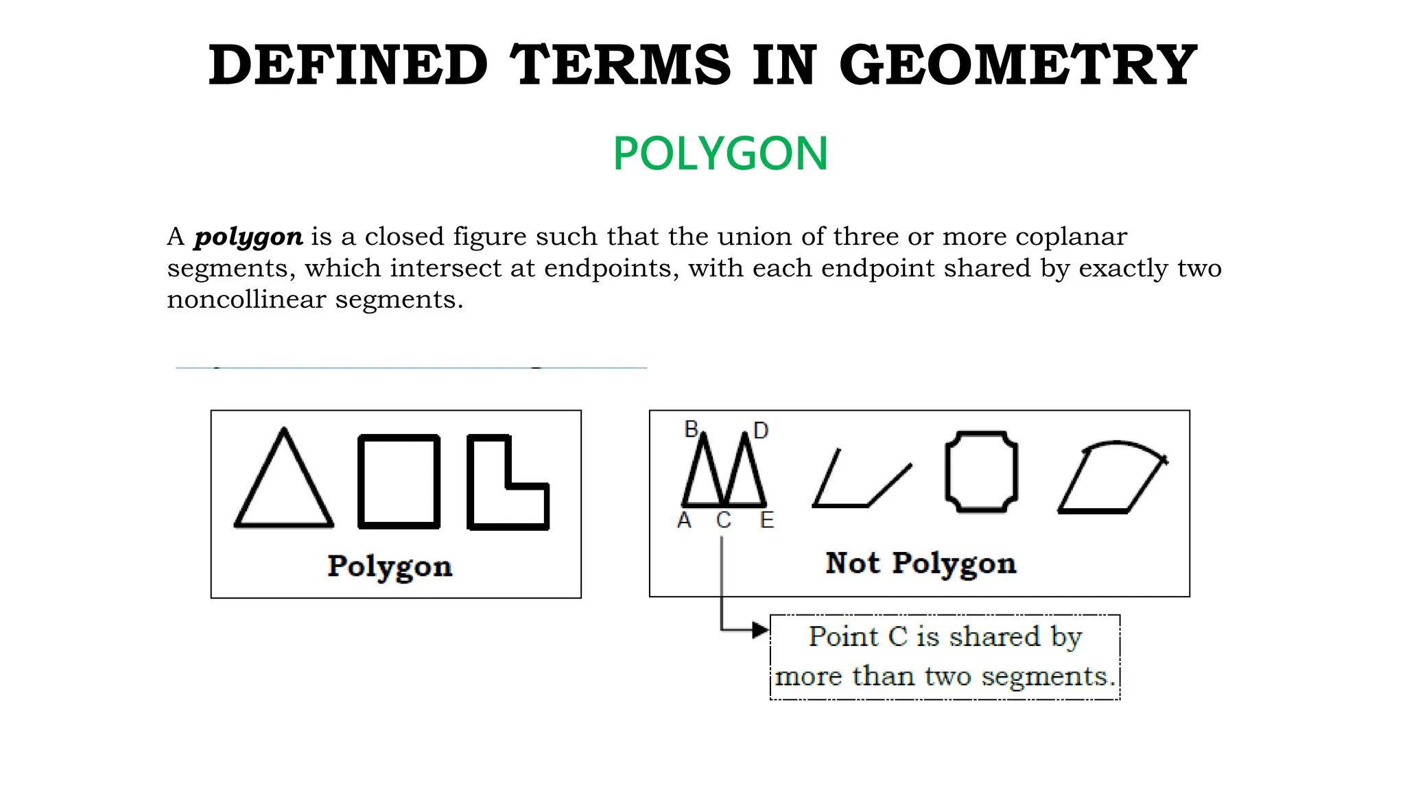 MATHEMATICS GEOMETRY QUIZ SAMPLES 3RD QTR | PPT